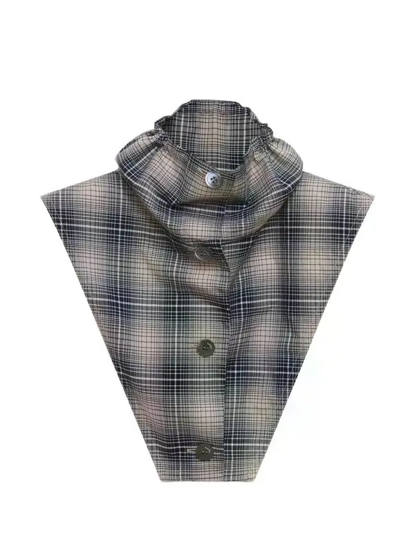 Marni Checked Poplin Yoke With Buttons - Brown