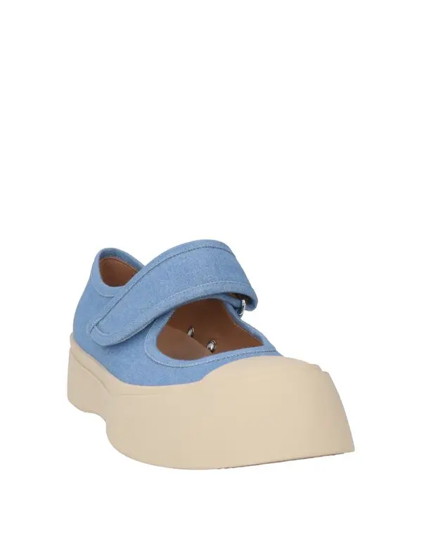 Marni Ballet Flats Light Size Textile Fibers - Blue