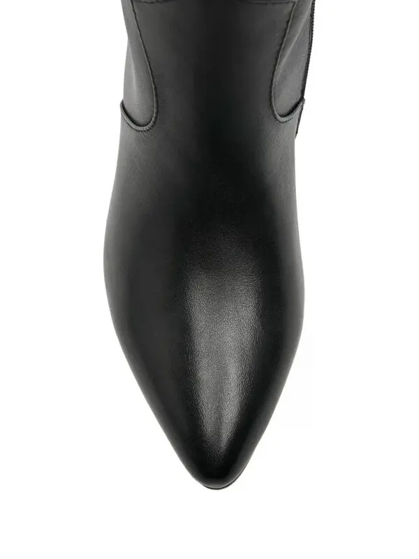 LINDA BAUMANN Pointed-toe Side-zip Knee-high Boots