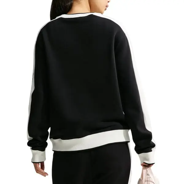 Nike Studio Fleece Medium Weight Crew 'total Black Sail