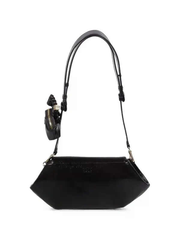 GANNI Patent-finish Shoulder Bag