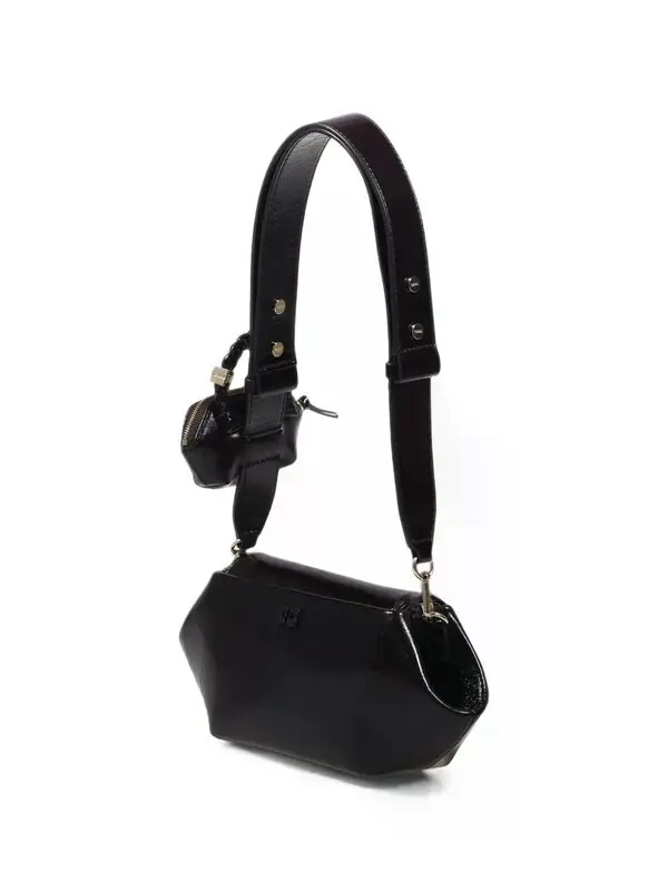GANNI Patent-finish Shoulder Bag