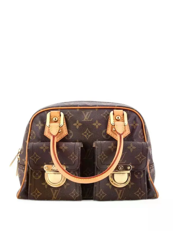 LOUIS VUITTON Manhattan Handbag Monogram Canvas Pm Satchel