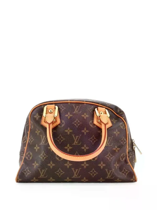 LOUIS VUITTON Manhattan Handbag Monogram Canvas Pm Satchel
