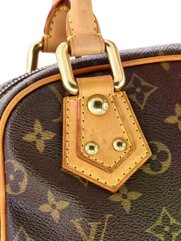 LOUIS VUITTON Manhattan Handbag Monogram Canvas Pm Satchel