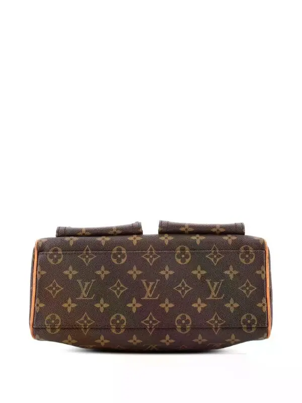 LOUIS VUITTON Manhattan Handbag Monogram Canvas Pm Satchel - Brown