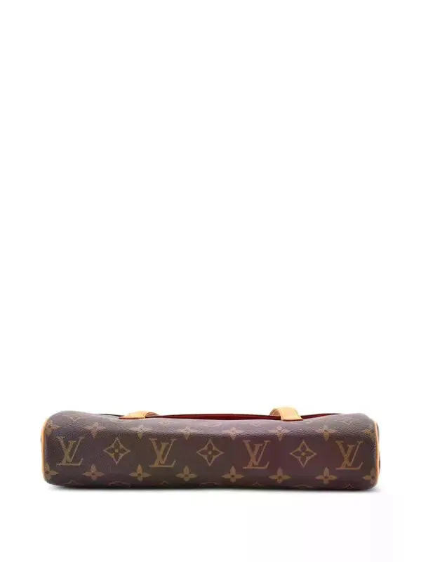 LOUIS VUITTON Sonatine Handbag Monogram Canvas Satchel - Brown