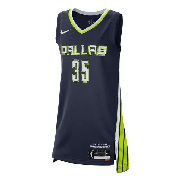 Nike Dallas Wings Explorer Edition Dri-fit Wnba Victory Jersey - College Navy