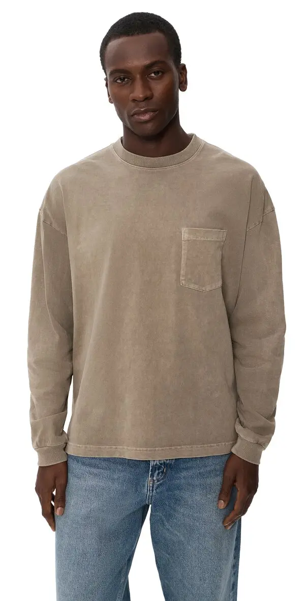 AGOLDE Lucan Long Sleeve Tee - Trail
