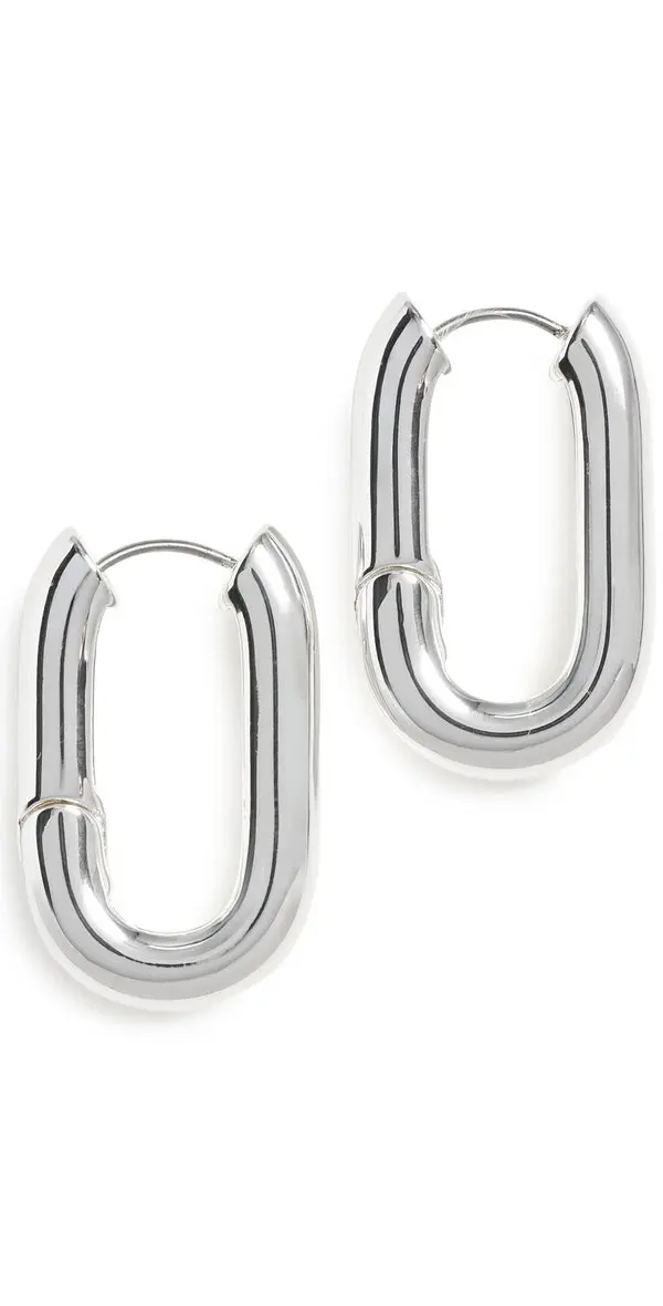 Gorjana Zoey Statement Hoops - Silver