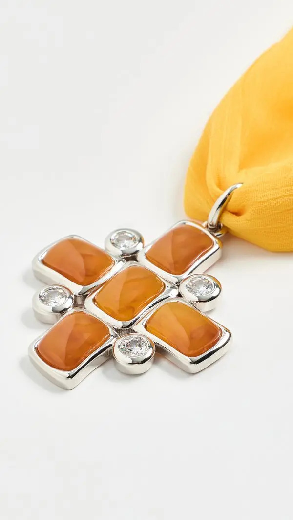 LUV AJ The Elizabeth Cross Wrap Necklace