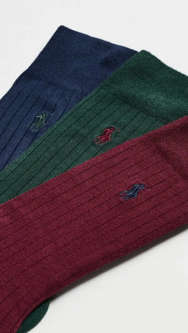Polo Ralph Lauren Soft Touch Rib Socks 3 Pack