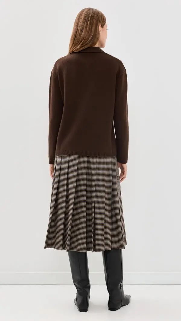 Sea Julia Plaid Combo Sweater Dress Set