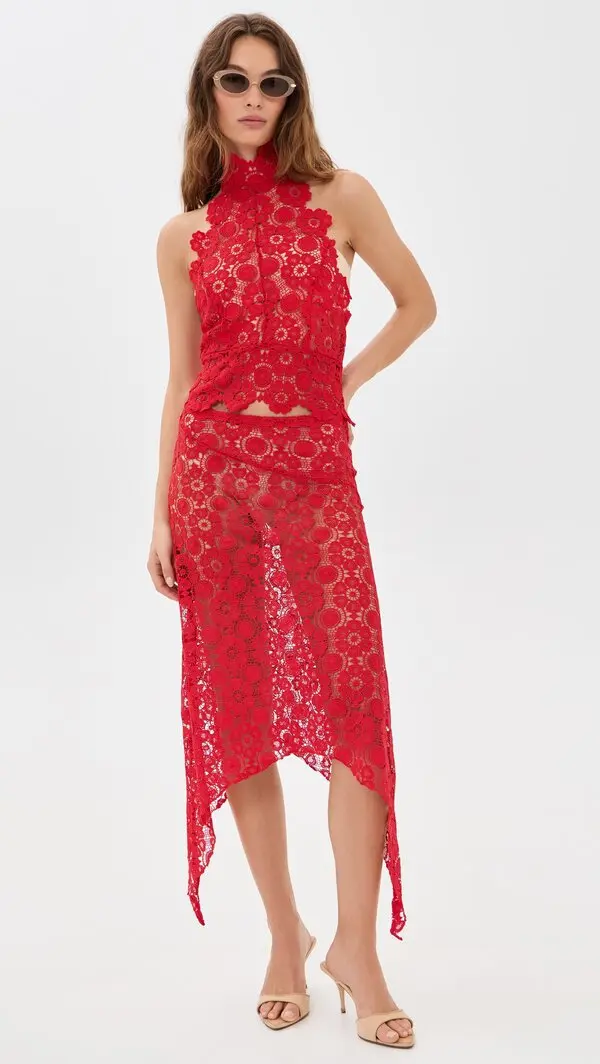 Lioness Trophy Midi Skirt