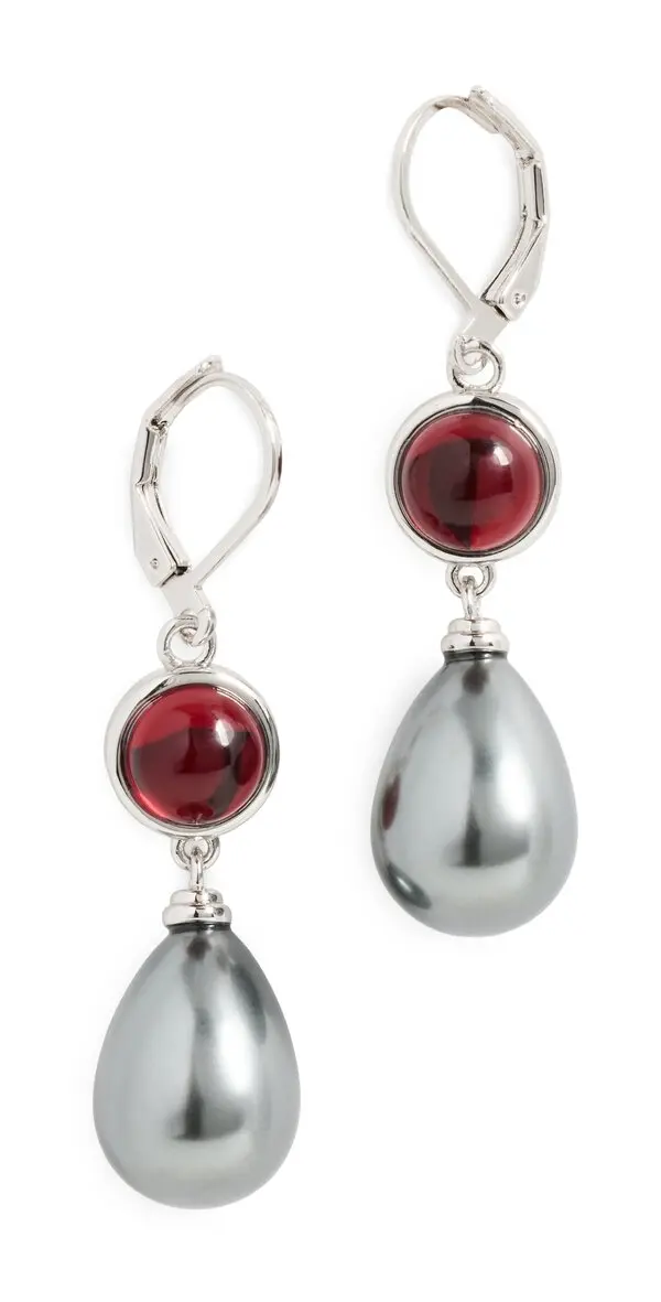 LUV AJ The Theodora Tahitian Pearl Hook Earrings
