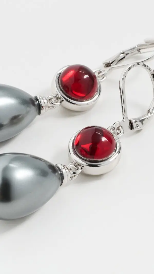 LUV AJ The Theodora Tahitian Pearl Hook Earrings