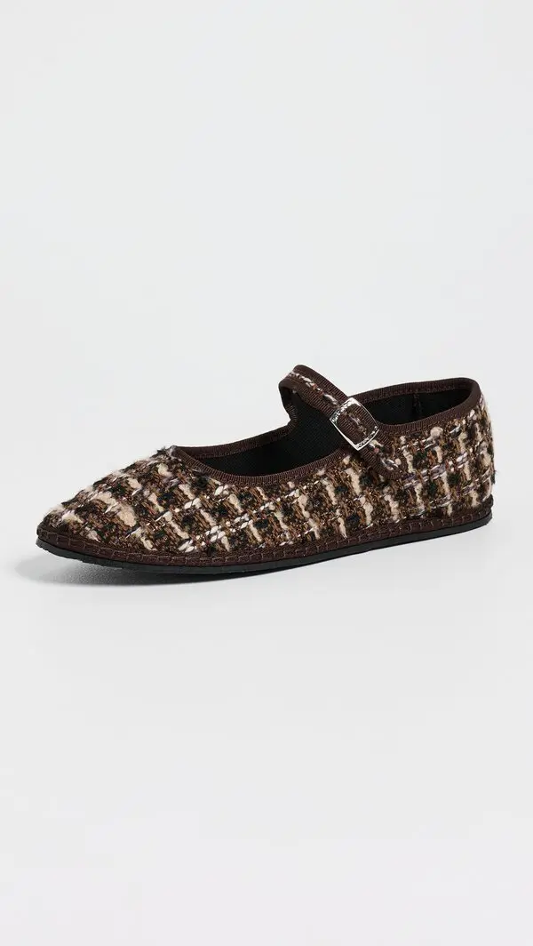 VIBI VENEZIA Mary Jane Tweed Flats