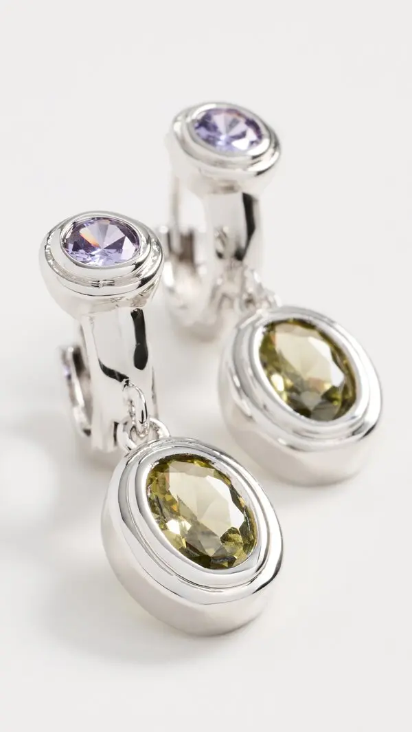 LUV AJ The Antoinette Stone Hoops