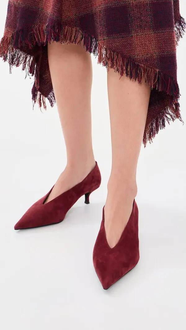Jeffrey Campbell Ida Mae Pumps - Wine Suede
