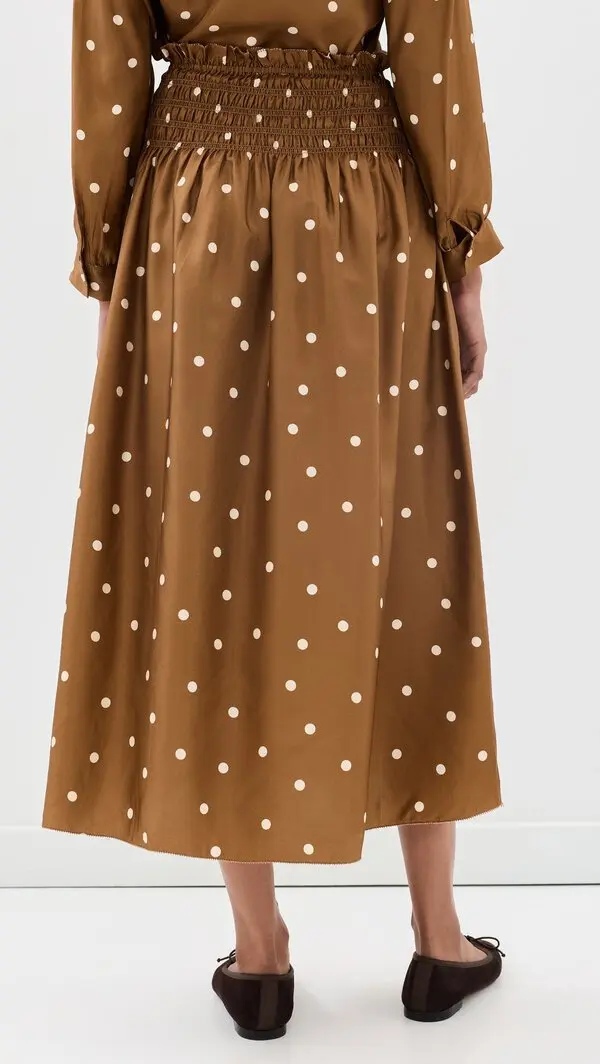 The Great. The Canary Silk Skirt