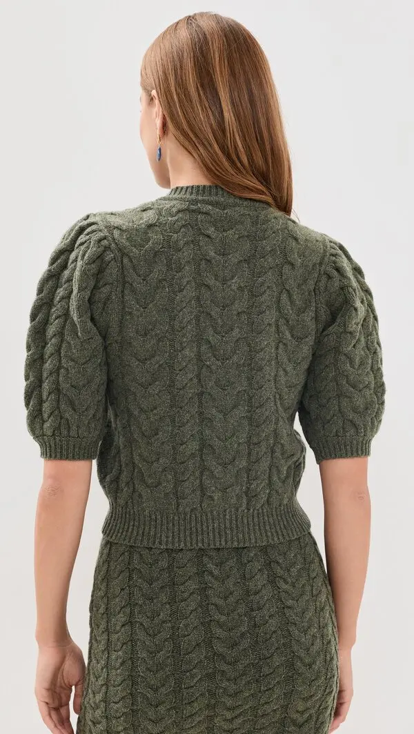 Ulla Johnson Olivia Puff Knit Cardigan