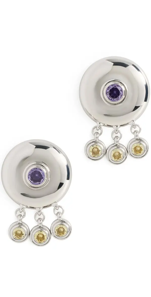 LUV AJ The Cleopatra Shaker Studs - Silver