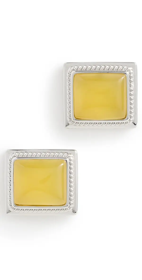 LUV AJ The Matilda Stone Studs - Silver