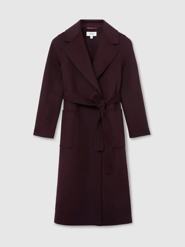 REISS Lucia Petite Wool-blend Double-breasted Blindseam Coat