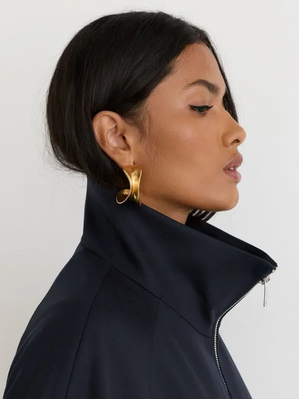 REISS Solene Wool-blend Dual-zip Bomber Jacket