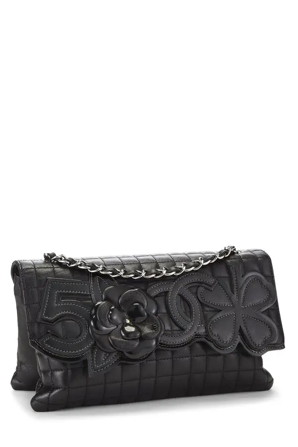 Chanel Lambskin Camellia N°5 Flap Bag