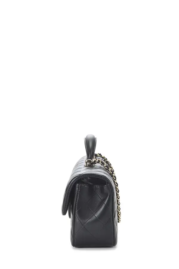 Chanel Lambskin Top Handle Flap Bag