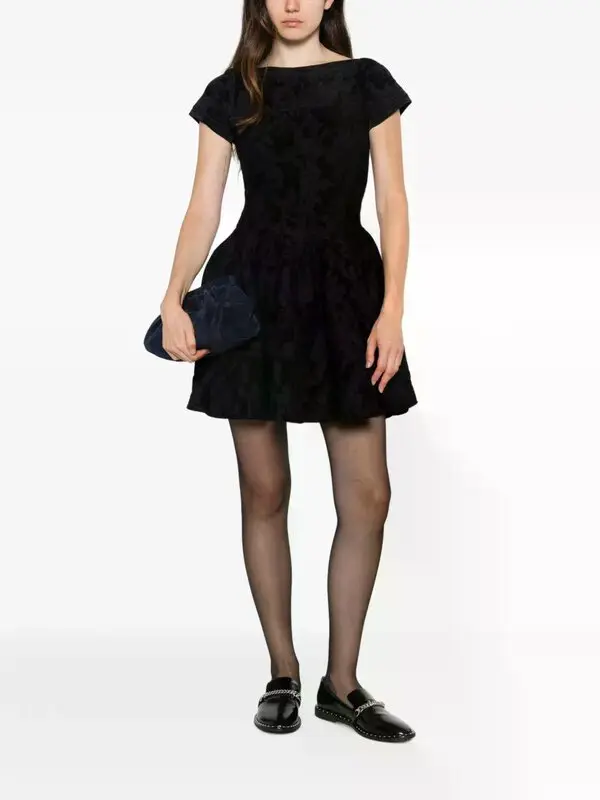 Sandro Floral-pattern Mini Flared Dress