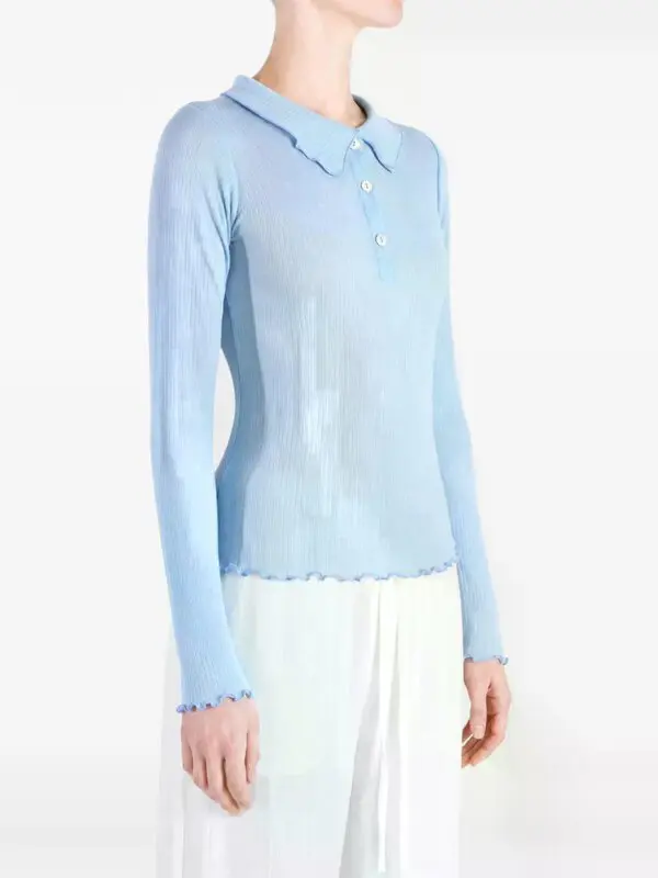 BASERANGE Ribbed Lettuce-trim Top