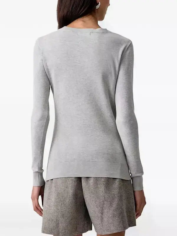 Guess Beaded Logo-embroidered Sweater