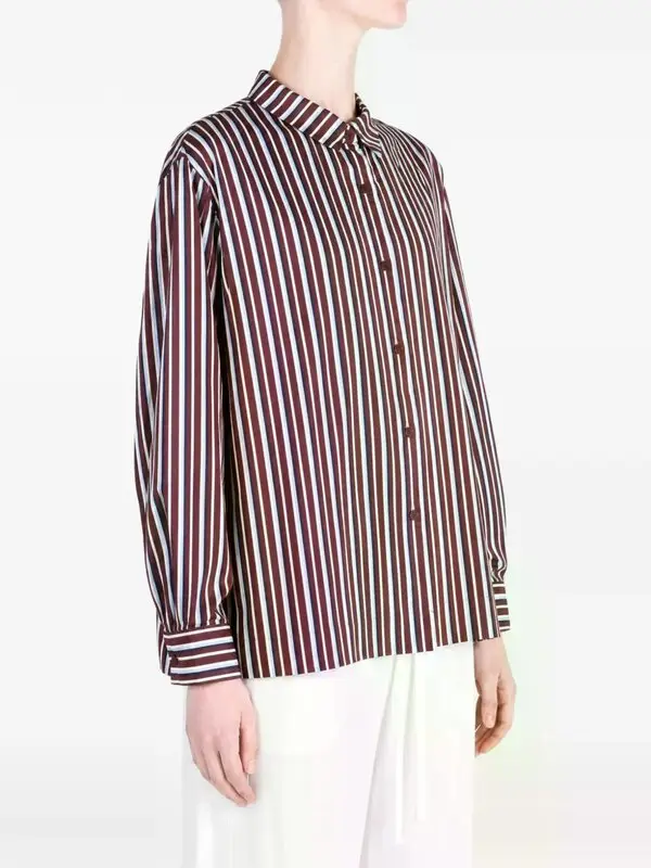 CASEY CASEY Biggy Vertical-stripe Shirt