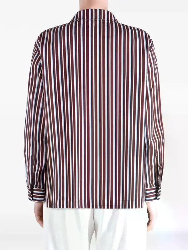 CASEY CASEY Biggy Vertical-stripe Shirt
