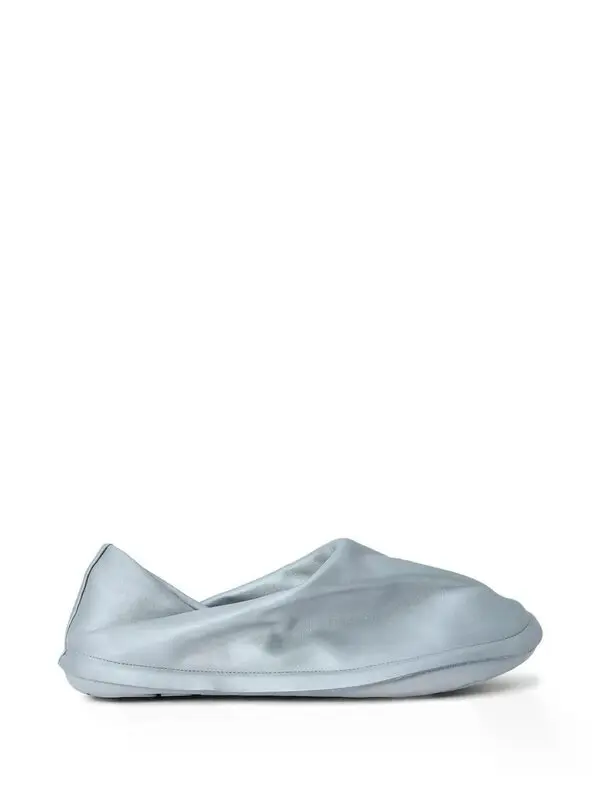 Camper X Issey Miyake Peu Form Leather Slippers - Silver