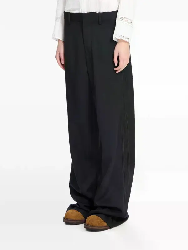 ANN DEMEULEMEESTER Wool Gabardine Trousers