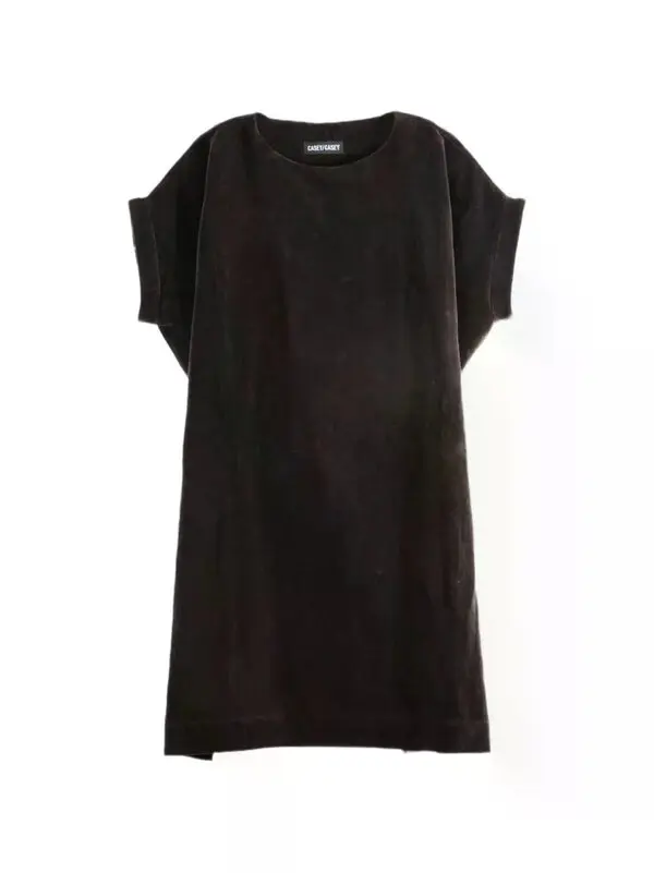 CASEY CASEY Francesca Velvet-effect Shift Midi Dress