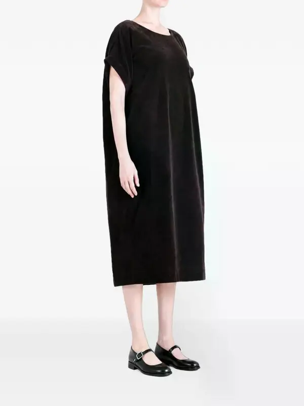 CASEY CASEY Francesca Velvet-effect Shift Midi Dress