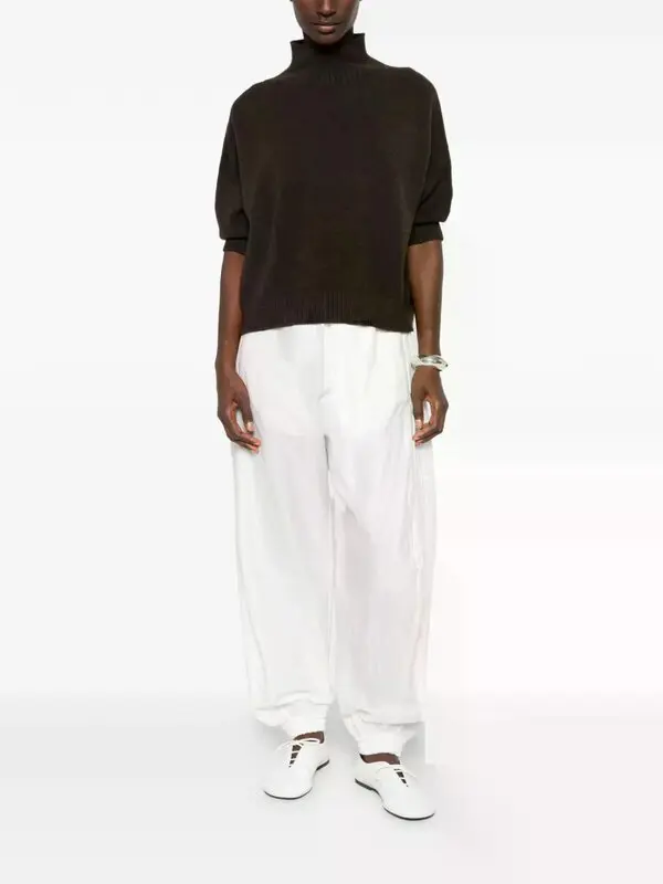 Imperial High-neck Short-sleeve Sweater