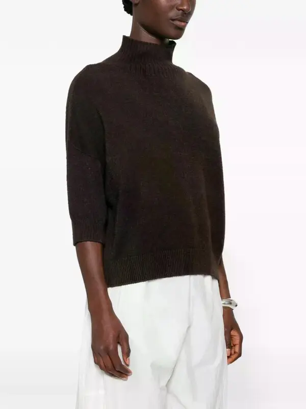 Imperial High-neck Short-sleeve Sweater