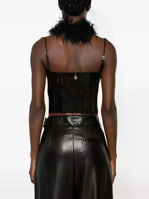 ANIYE BY Vivì Sleeveless Lace-overlay Top