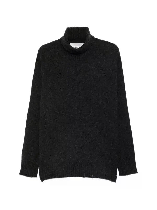 AMARANTO Roll-neck Knitted Sweater