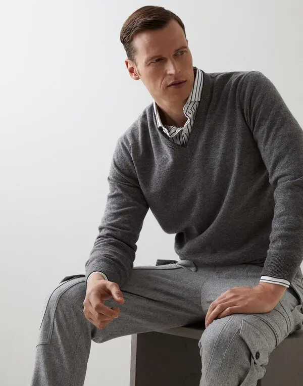 Brunello Cucinelli V-neck Knit Jumper
