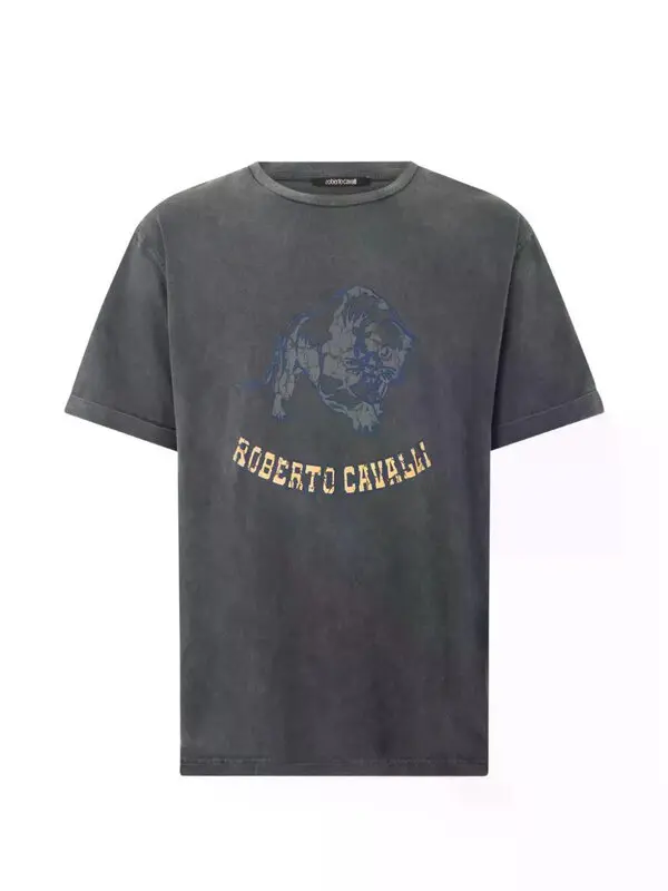 Roberto Cavalli Logo-print Cotton T-shirt