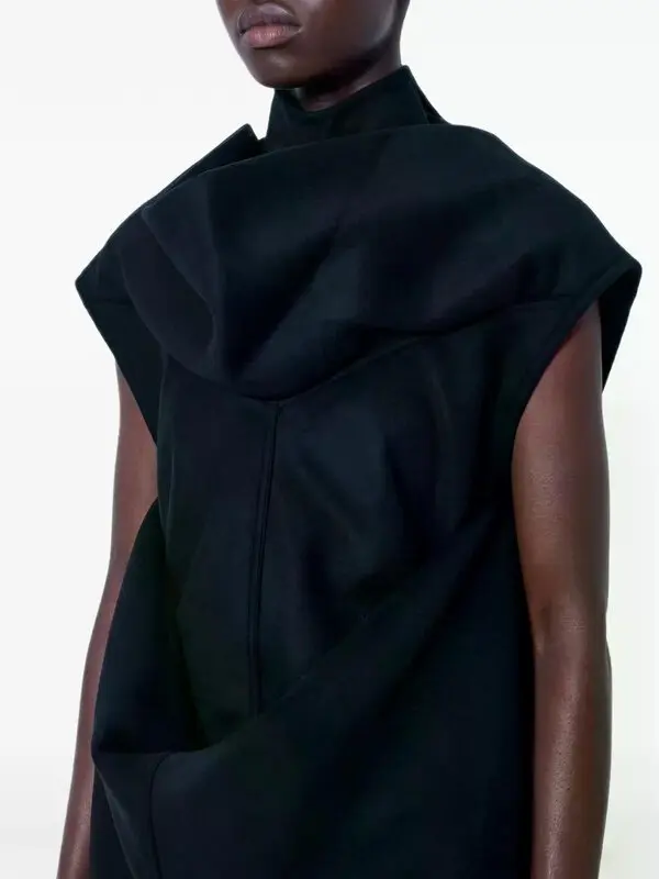 Rick Owens Pelican Draped High-neck Top