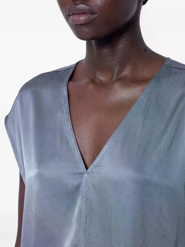 Rick Owens Arrowhead V-neck Side-slit Maxi Dress
