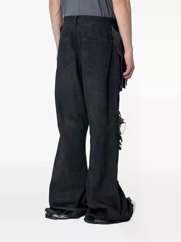 Rick Owens Distressed Frayed-edge Jeans