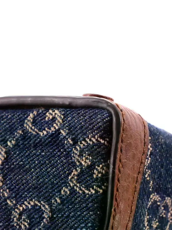 Gucci Horsebit 1955 Gg Denim Mini Crossbody Bag